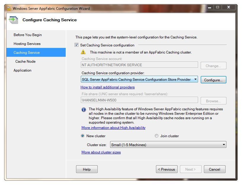 Installing, Configuring and Using Windows Server AppFabric and the "Velocity" Memory Cache in 10 ...